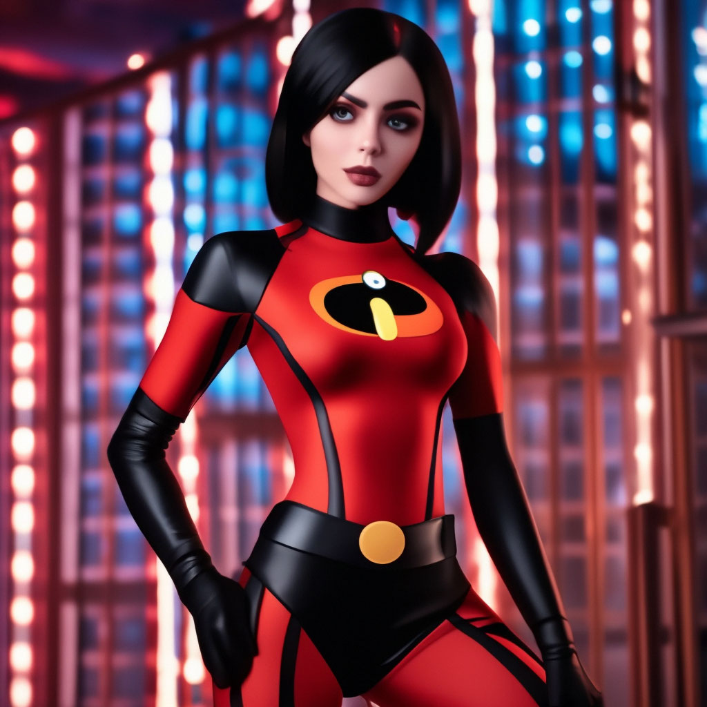 Olkaaklo violet parr cosplay
