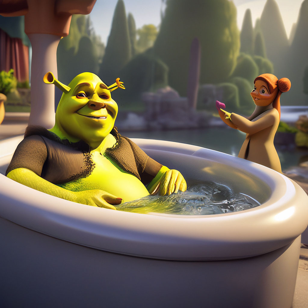 Shrek An Tiarna Ceoil Farquaad Bathtub Lord Farquad In The Bath Tub