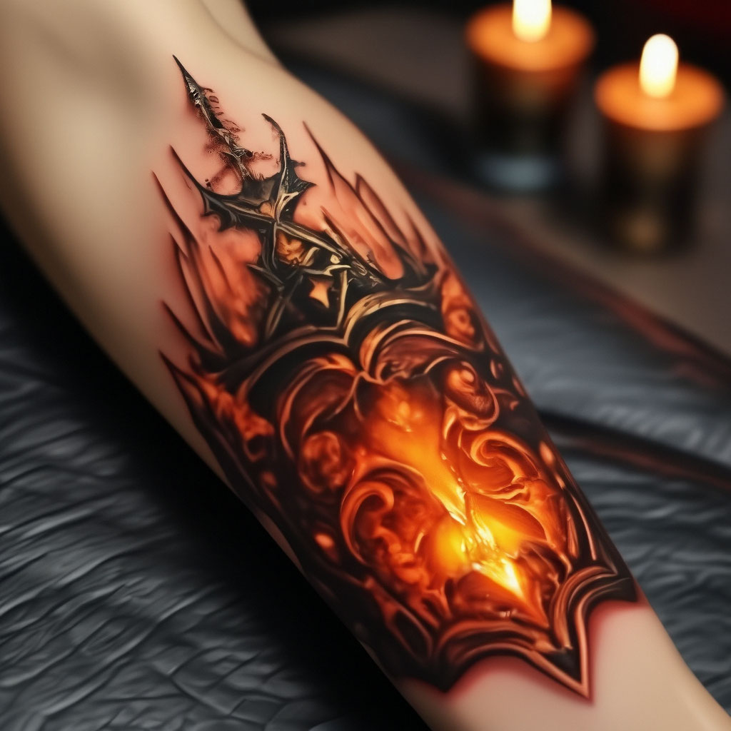 Flame Crown Tattoos
