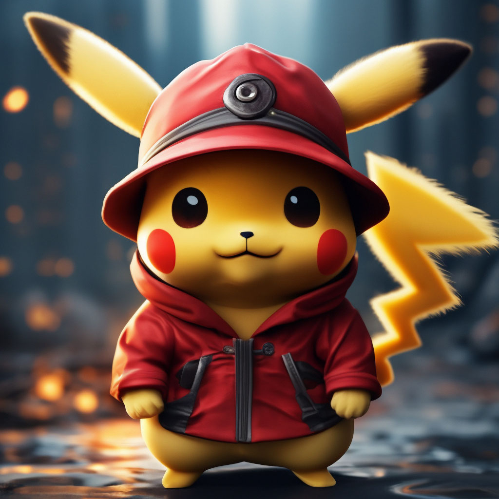 Pikachu Súper Lindo Super Lindo Sombrero De Punto Inspirado En