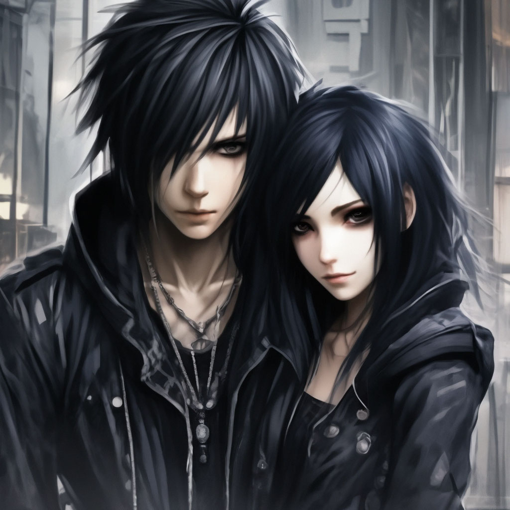 Anime Emo Couple Wallpaper