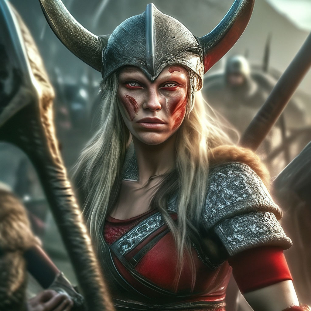 Evil Female Warrior Wallpaper
