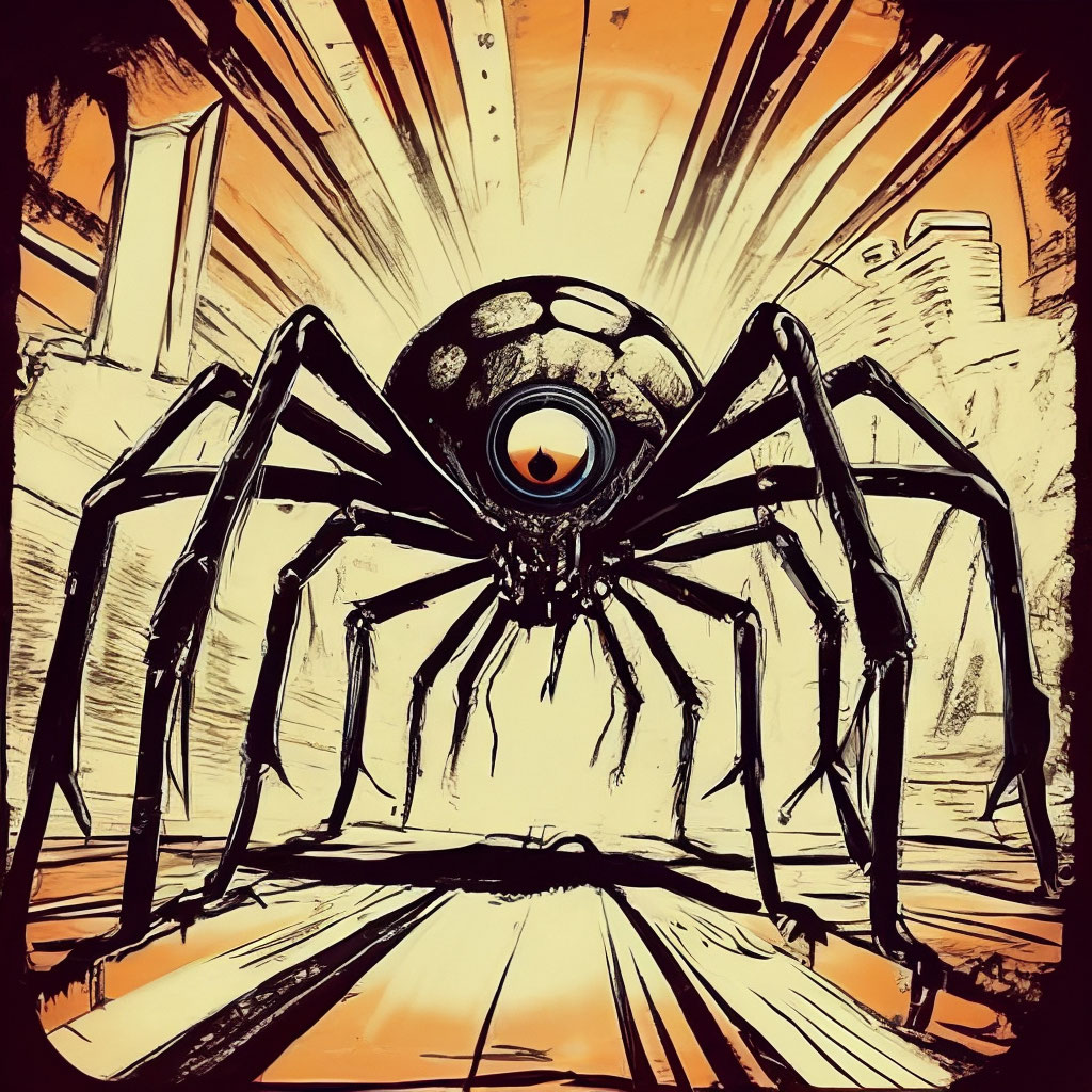 Scary Cartoon Spider Eyes