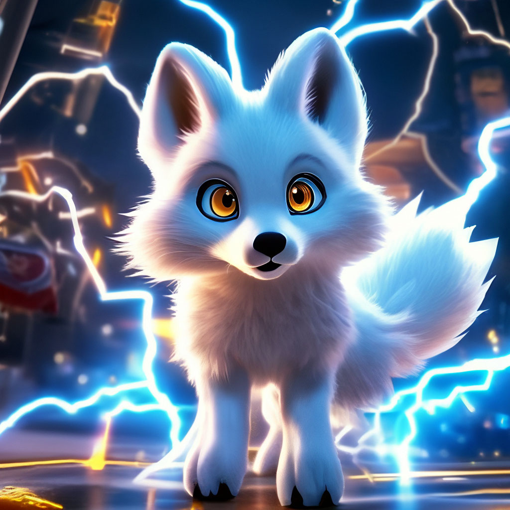 Cartoon Arctic Fox