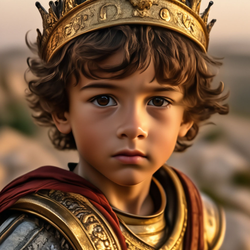 Young King David Drawing