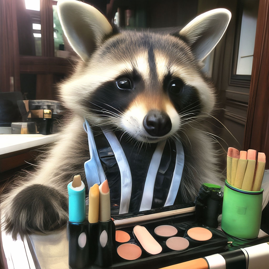 Raccoon Makeup