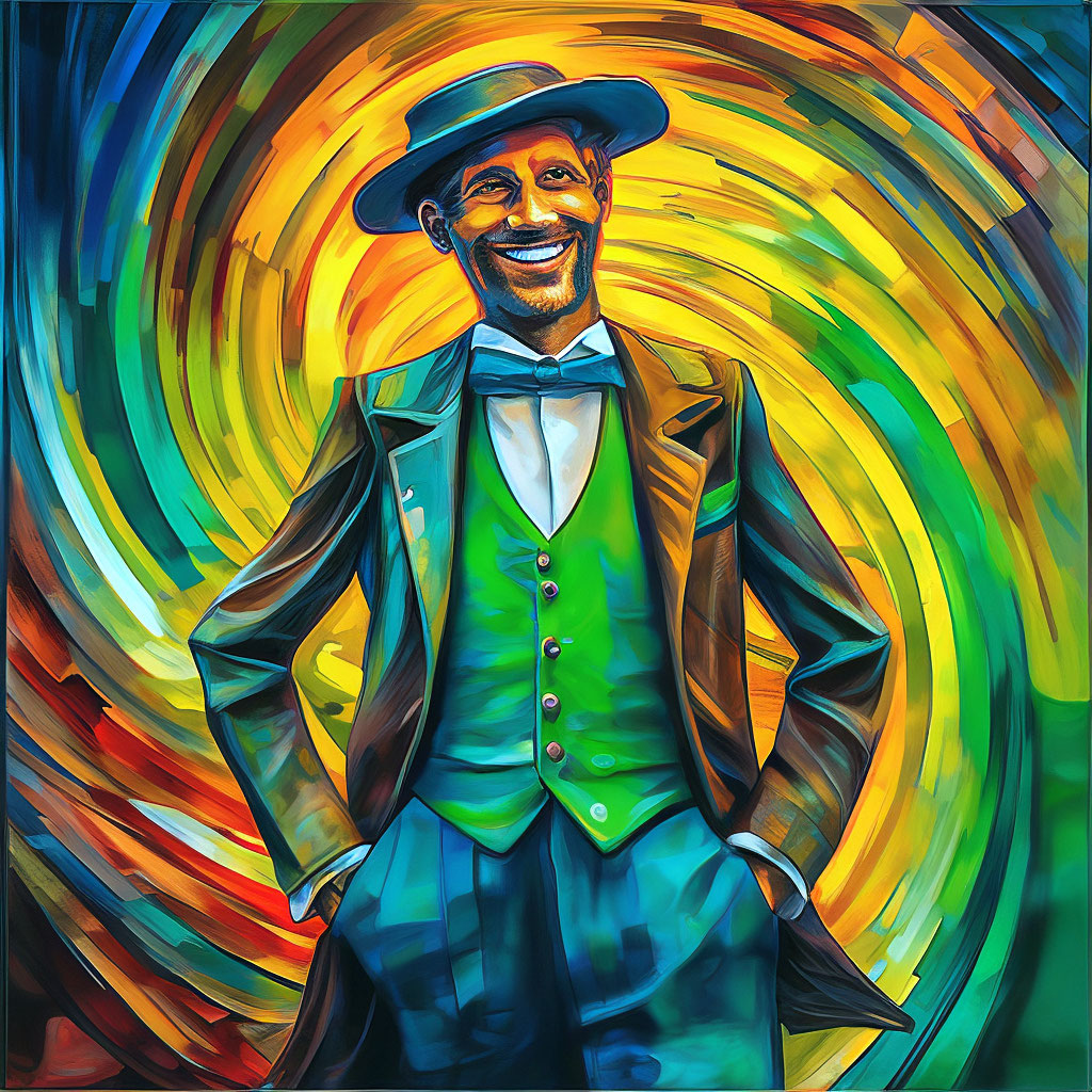 "Mr. Simplicity + abstract sur photo + plain old coat, brown vest ...