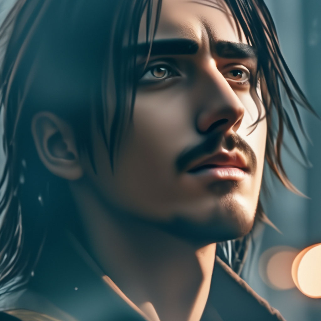 "Eren Yeager season 4, look up, …" — image created in Shedevrum