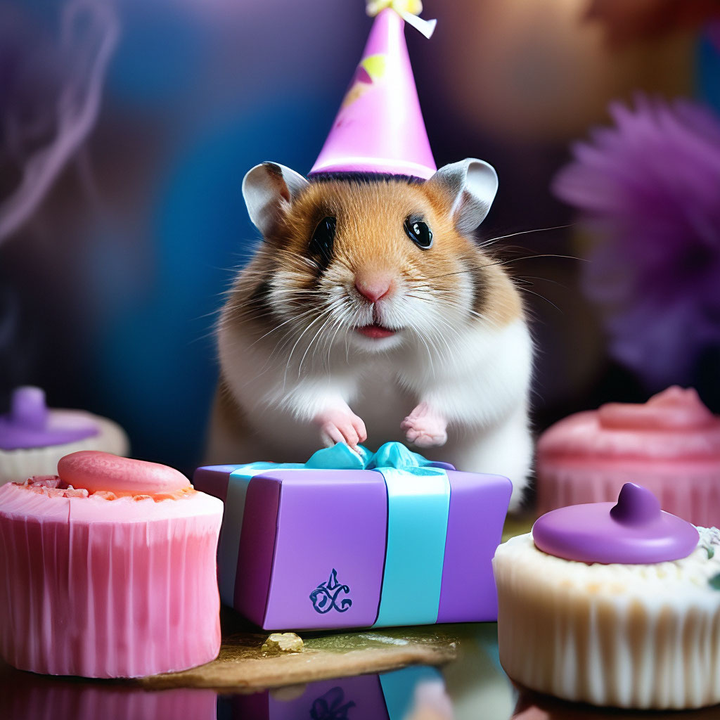 Happy Birthday Hamster Memes Tiny Hamsters Eat Tiny Cakes For A Super