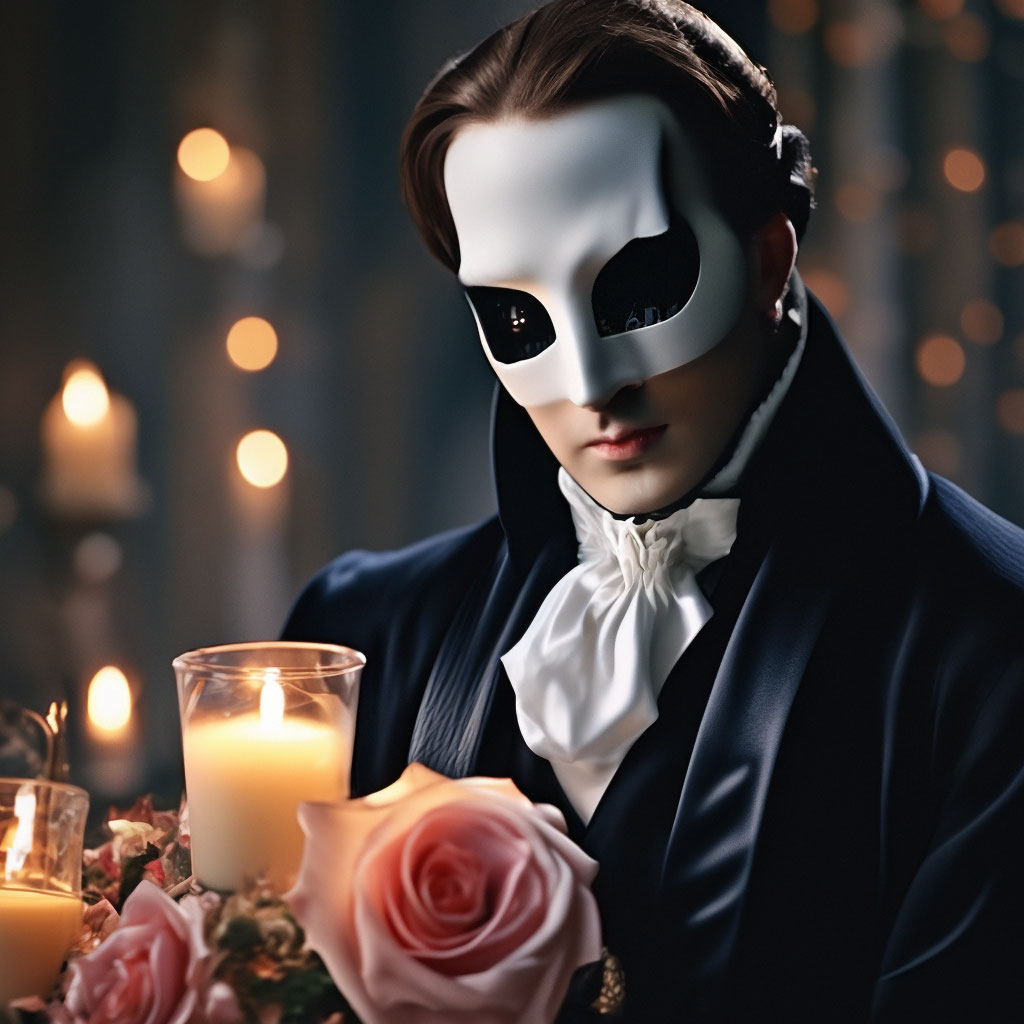 Phantom Of The Opera Rose And Candle