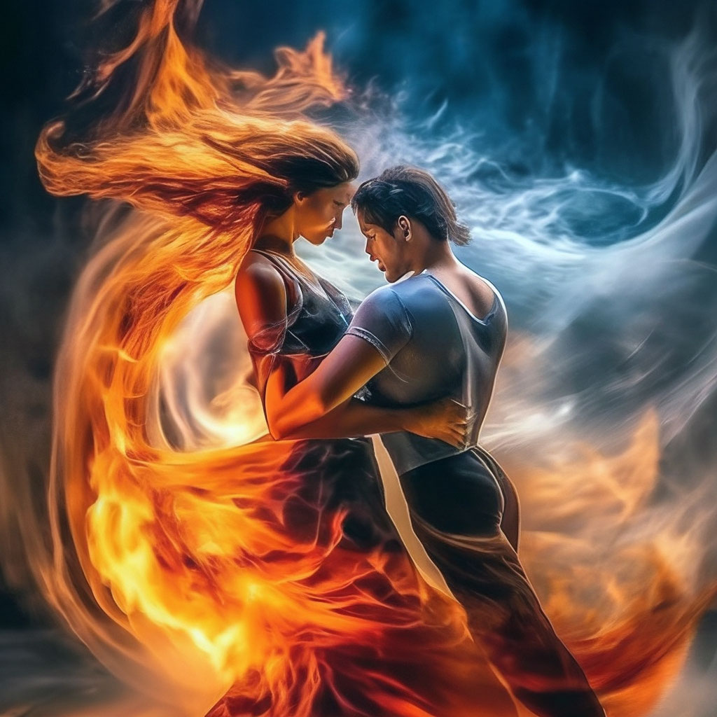 Fire And Water Dance Art