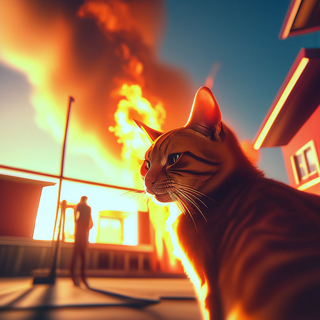 Burning Cat Memes