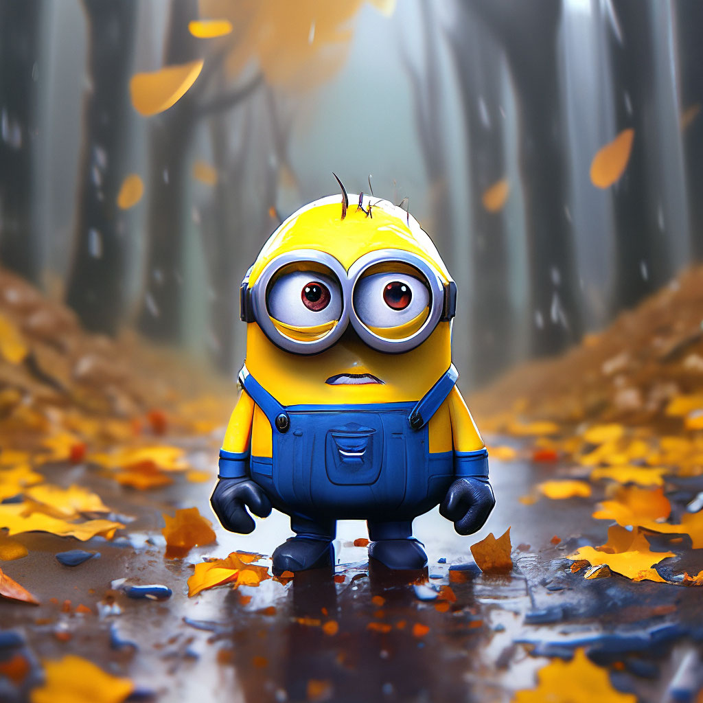 Trauriges Minion Gesicht
