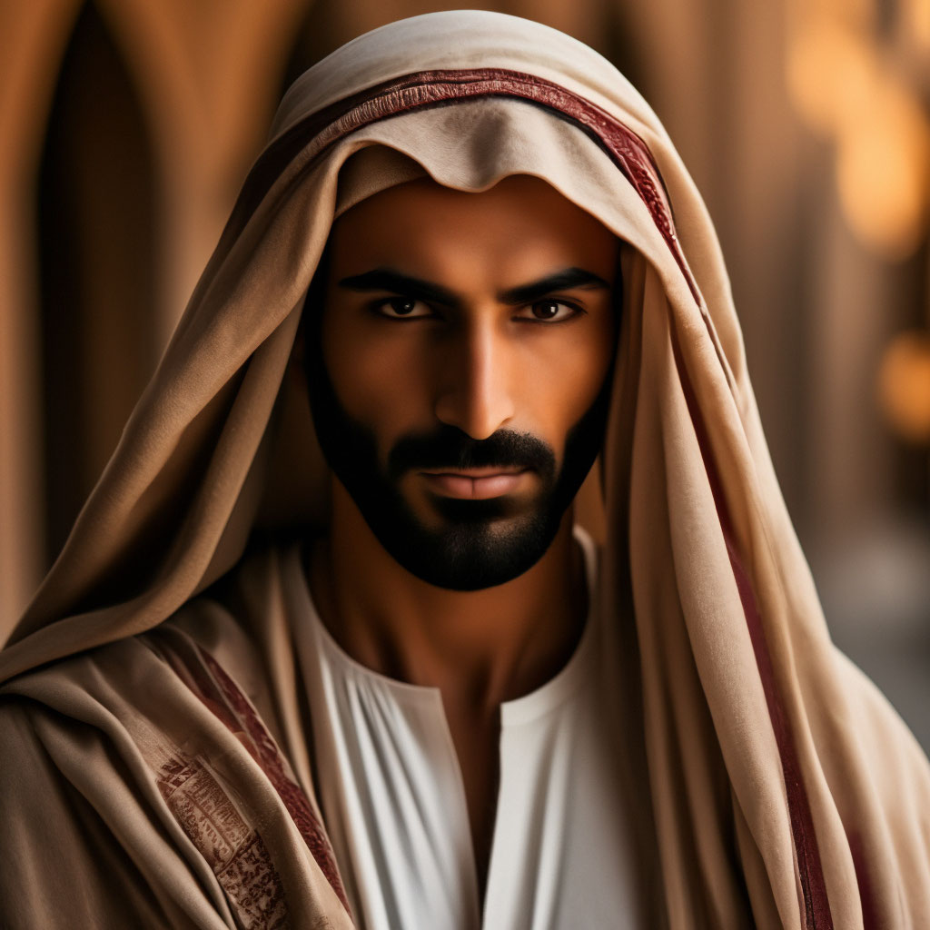 "Arabic man" — image created in Shedevrum