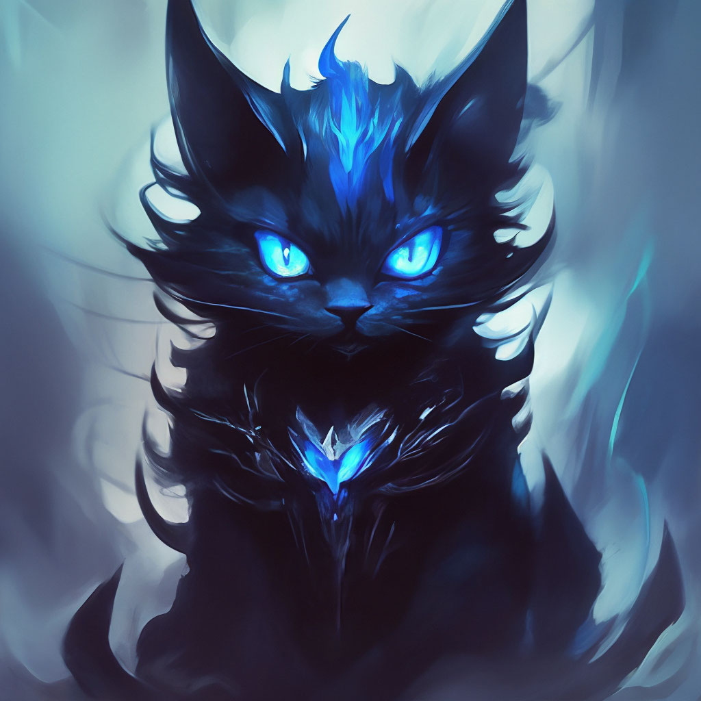 Demon Cute Evil Cat