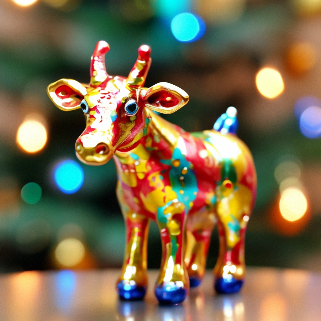 "Giraffe-apple-cow" — image created in Shedevrum