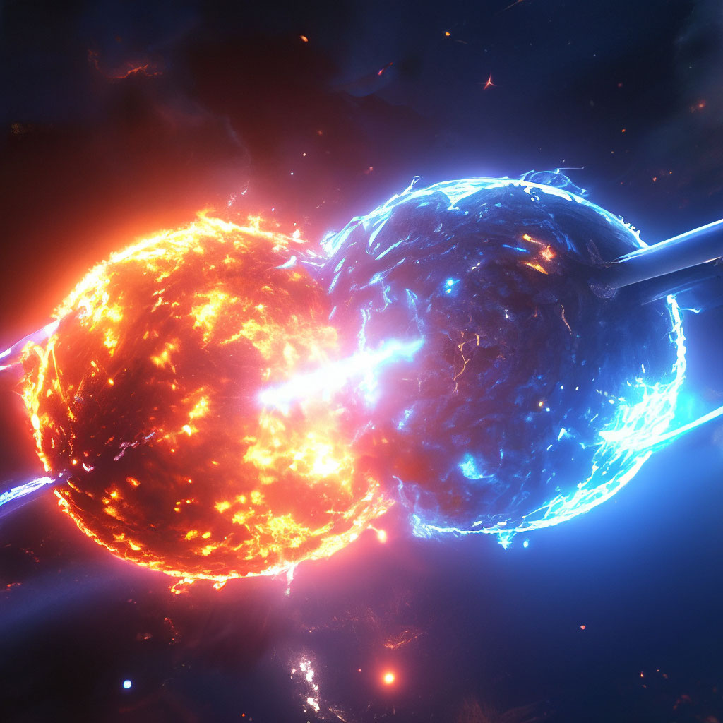 "🔮🧬ideas🧬🔮 The collision of two Stars Realistic🔮 good drawing 🔮 high ...