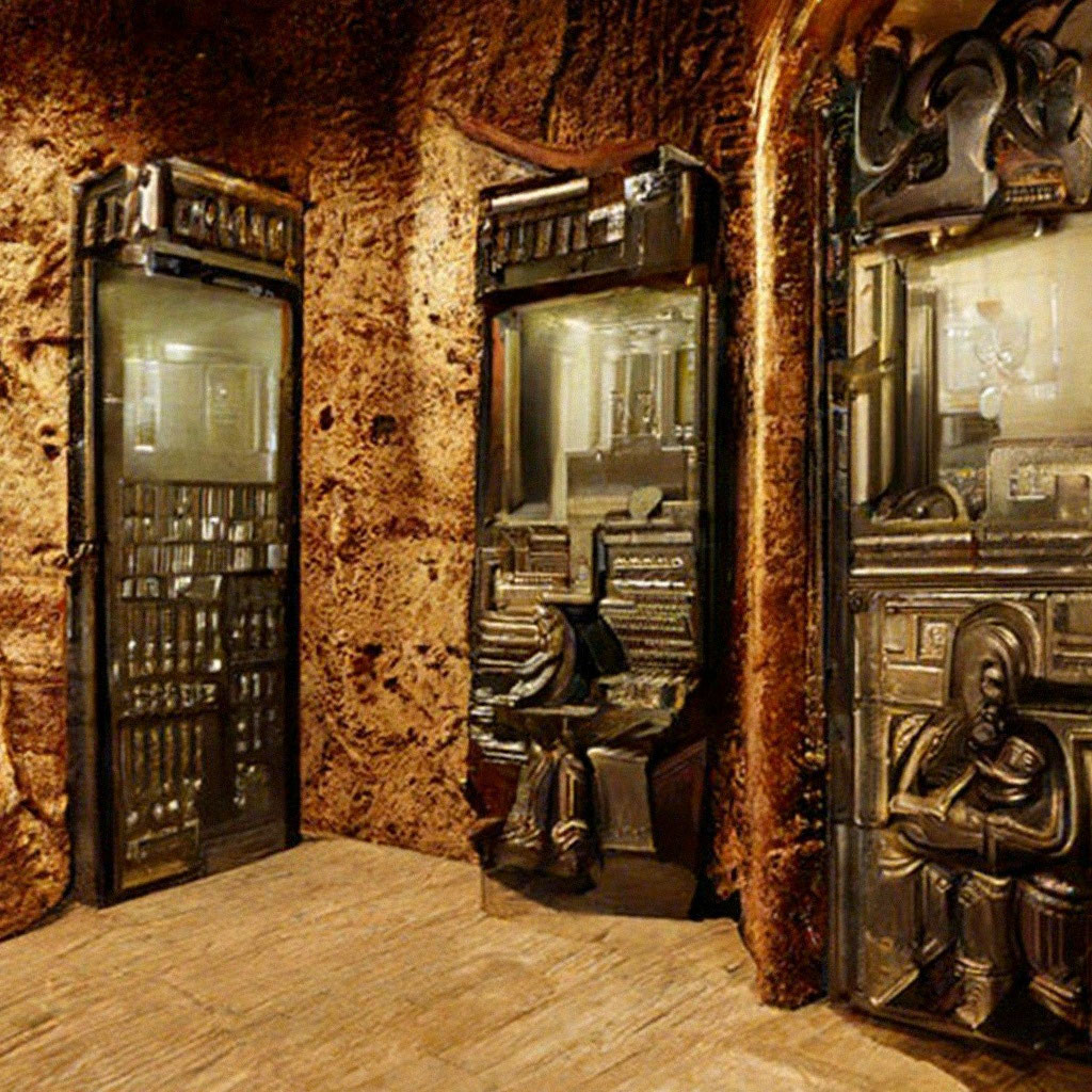 "ATM in ancient russia" — image created in Shedevrum