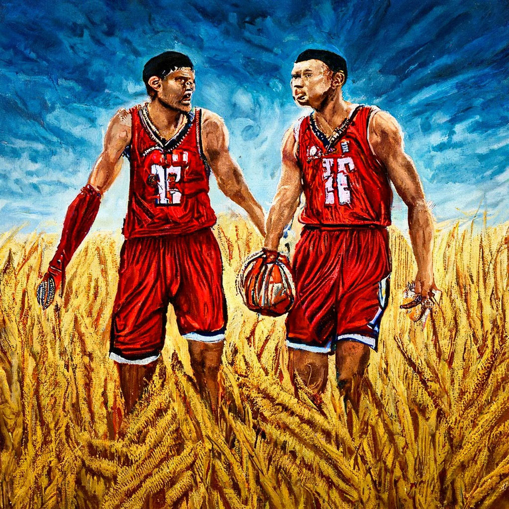 "USSR national basketball team on the …" — image created in Shedevrum