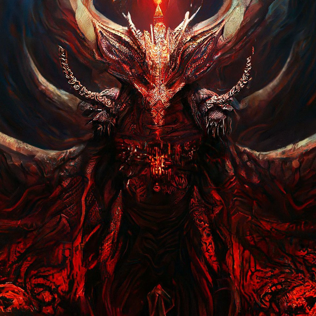 "Extreme demon geometrician" — image created in Shedevrum