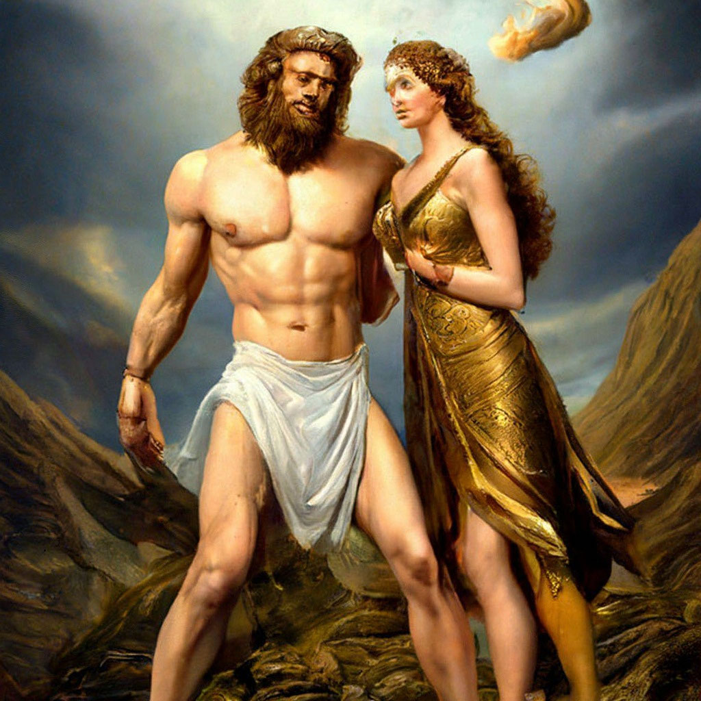 Afrodite E Zeus Fresco Depicting Ares And Aphrodite By Roman