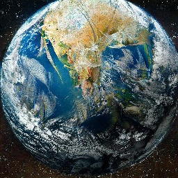 "Earth🌎" — image created in Shedevrum