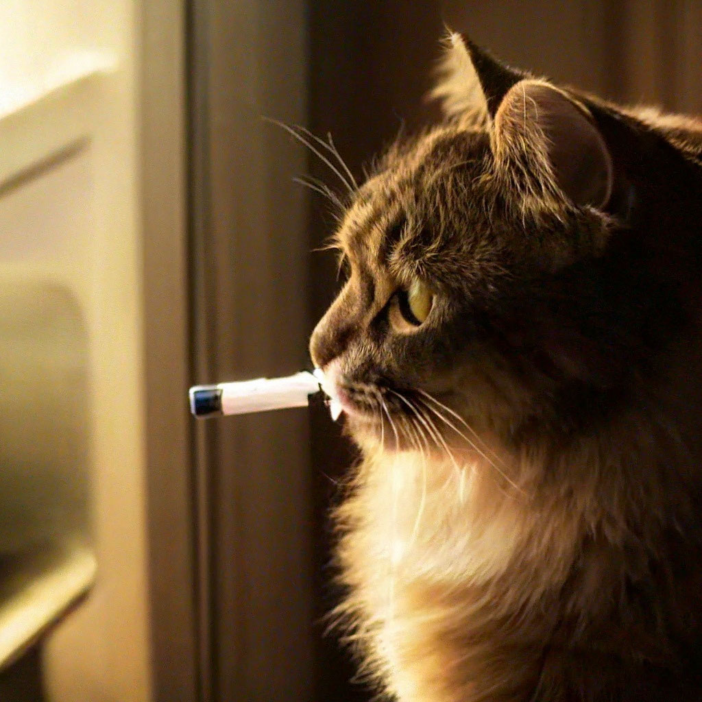 Cats Smoking Vape