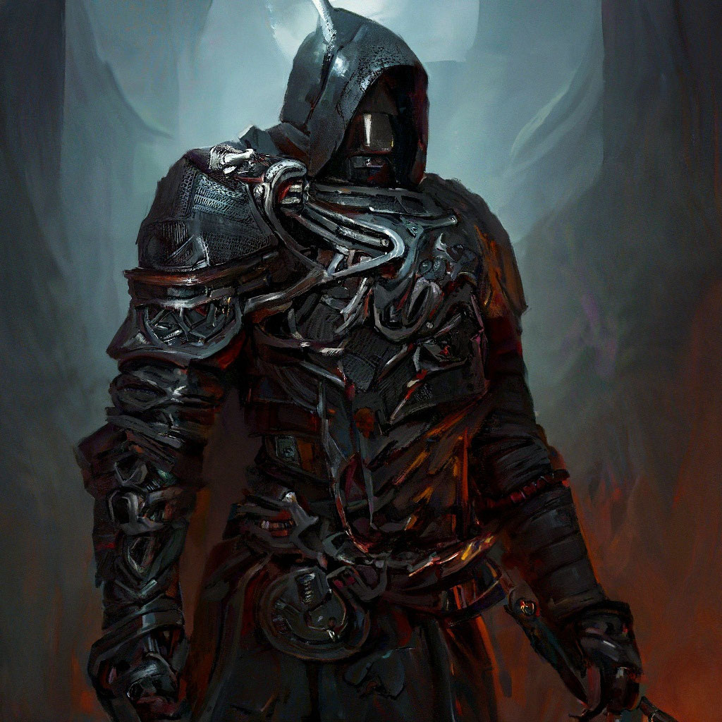 "Ramil in the dark" — image created in Shedevrum