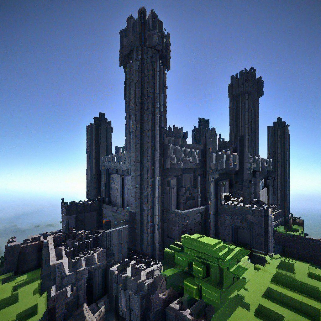 Minecraft Obsidian Castle Obsidian Schematicannon.com