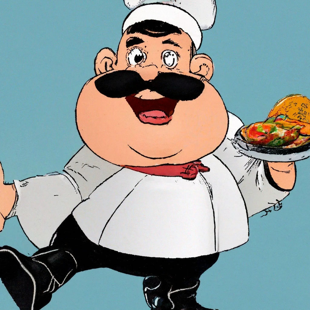 Fat Italian Chef Cartoon