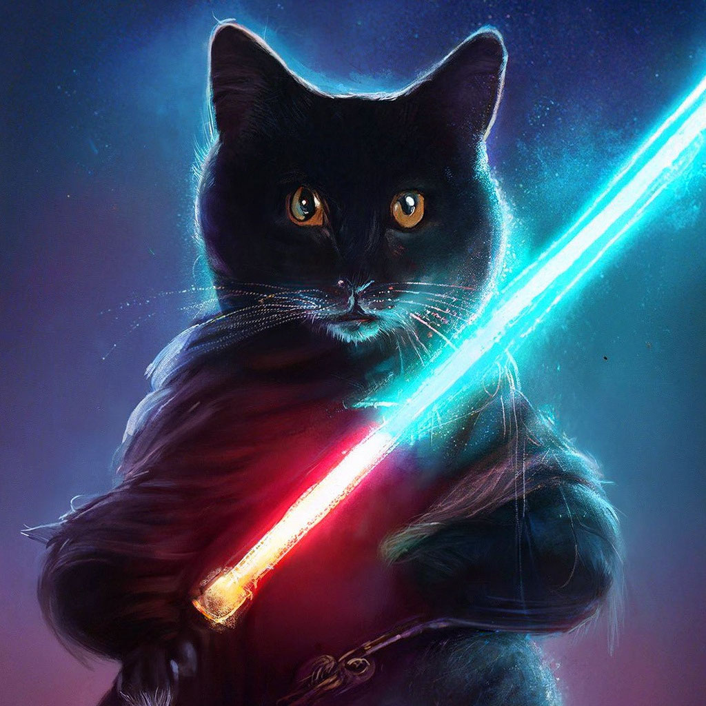 Animals With Lightsaber