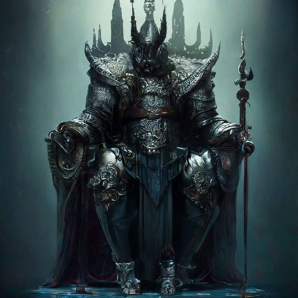Evil King On Throne