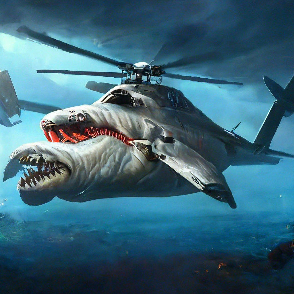 Shark Eating Helicopter