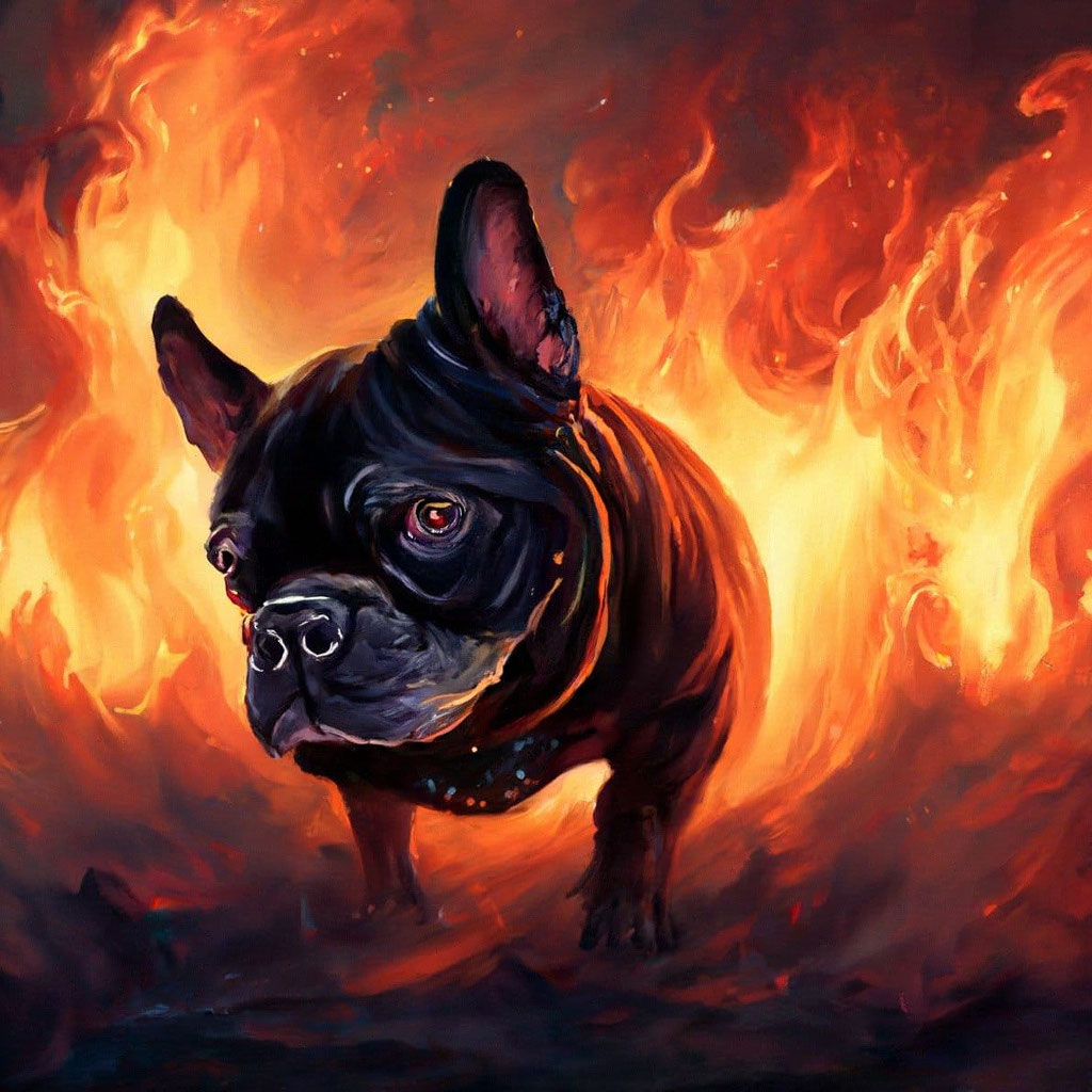 Angry French Bulldog