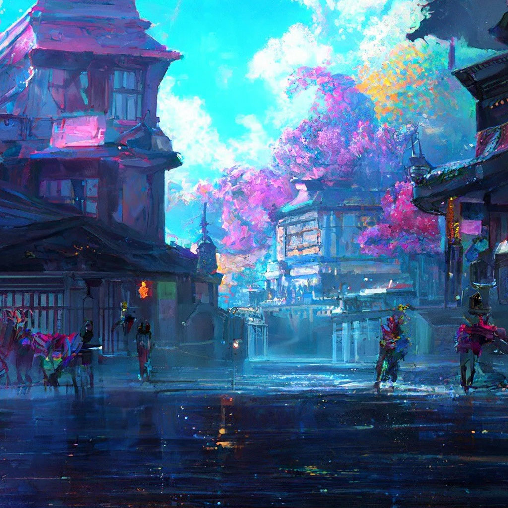 Background gacha store