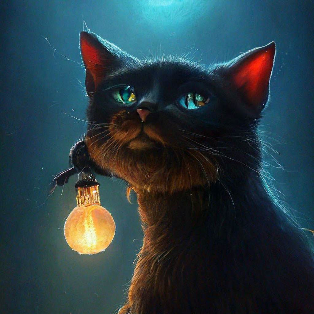 "Russian cat" — image created in Shedevrum