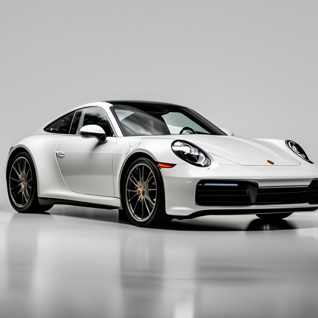 «Porshe 911 transparent white background, png. Shot by Nikon D850 with ...