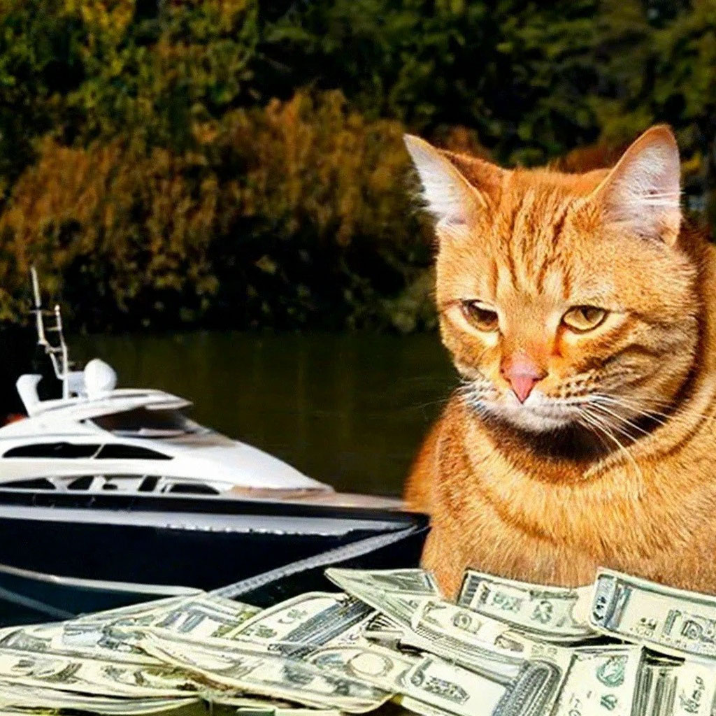 Wealthy Cat Meme