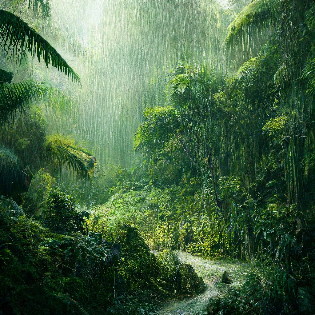 Lluvia De Selva Tropical Naturaleza De La Selva Tropical, Lluvia De