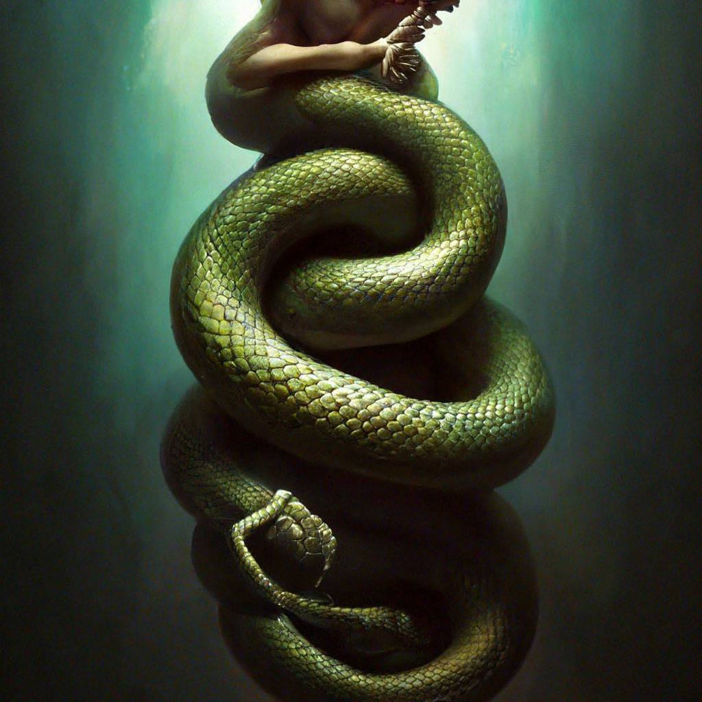 Snake With Human Face