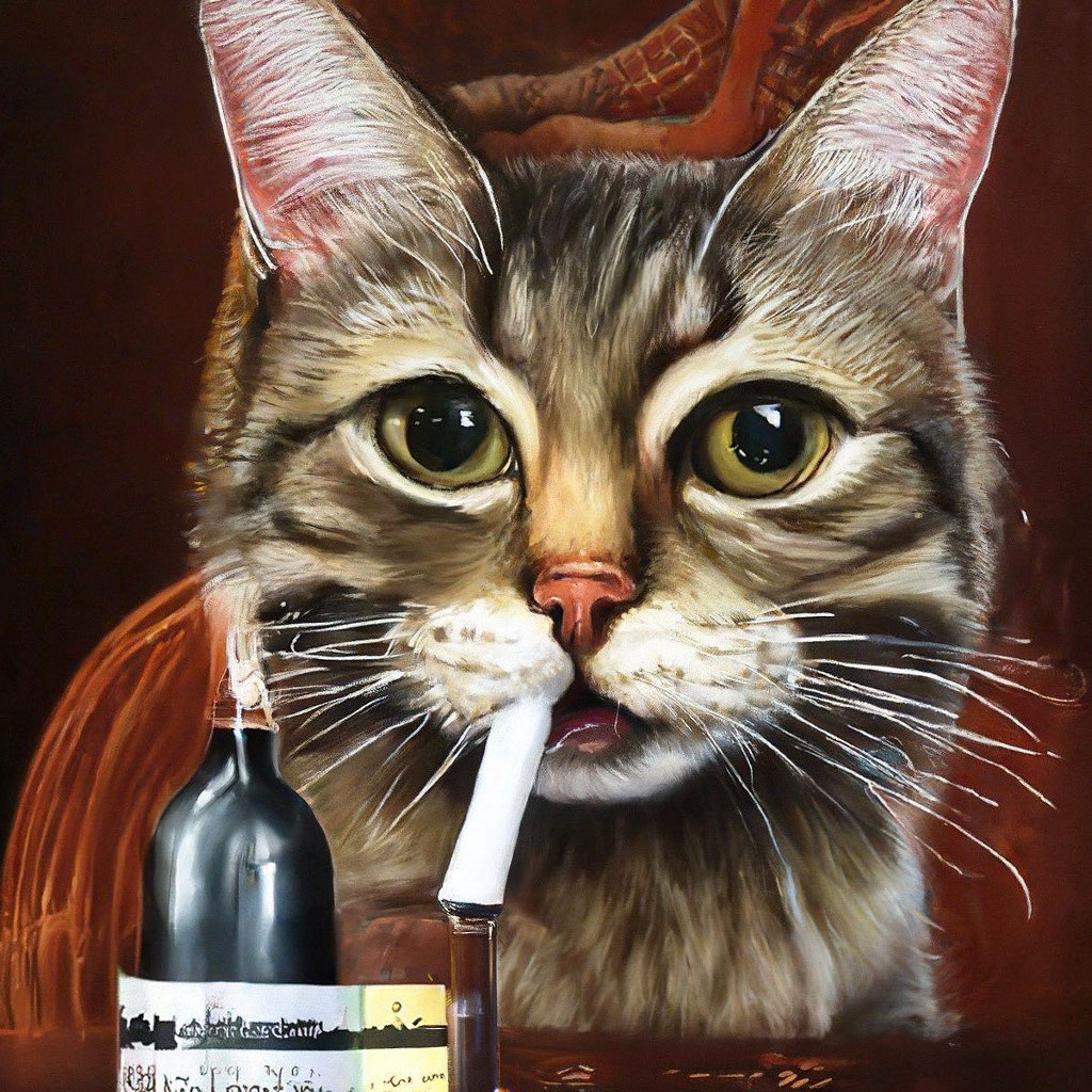 Cats Smoking Vape