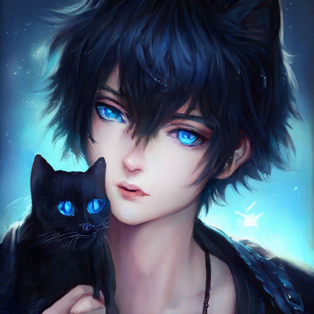 Cat Boy Anime Eyes