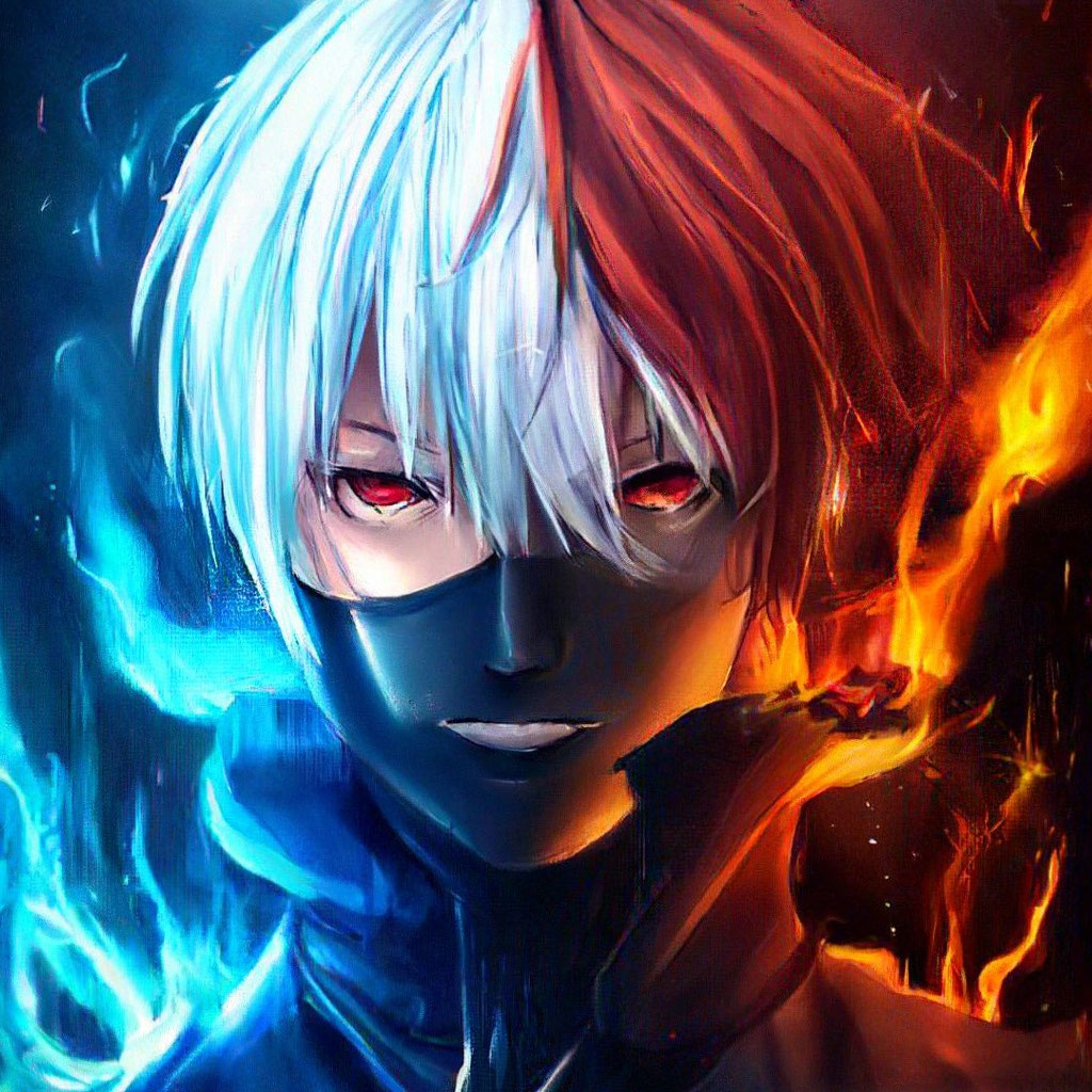 Anime Water Element Jongen