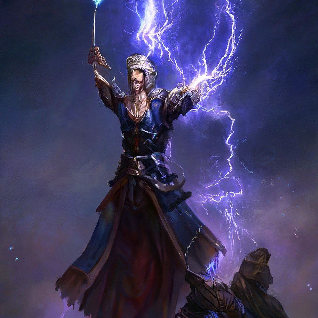 Lightning Mage Lightning Mage Character Concept Image Grimoire: