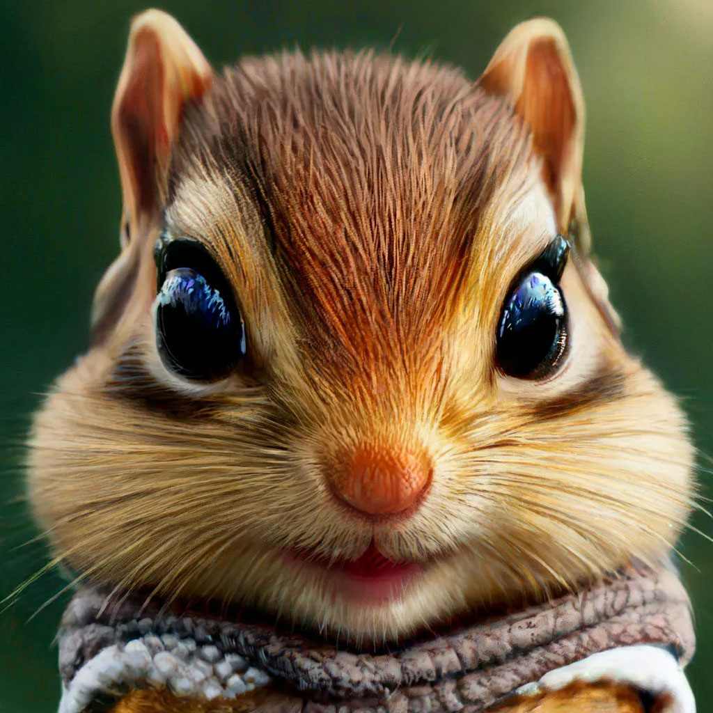 Cartoon Chipmunk Face