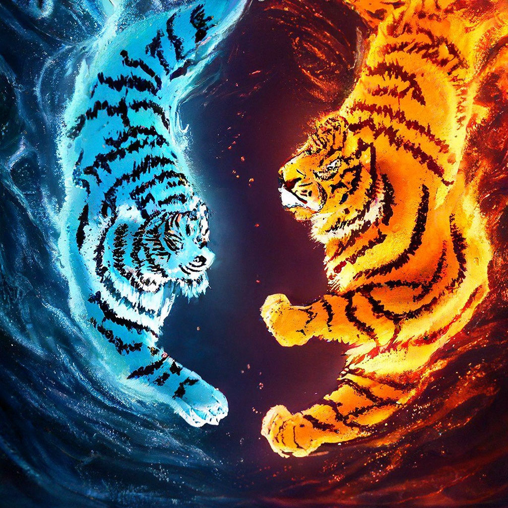 Fire And Water Tiger
