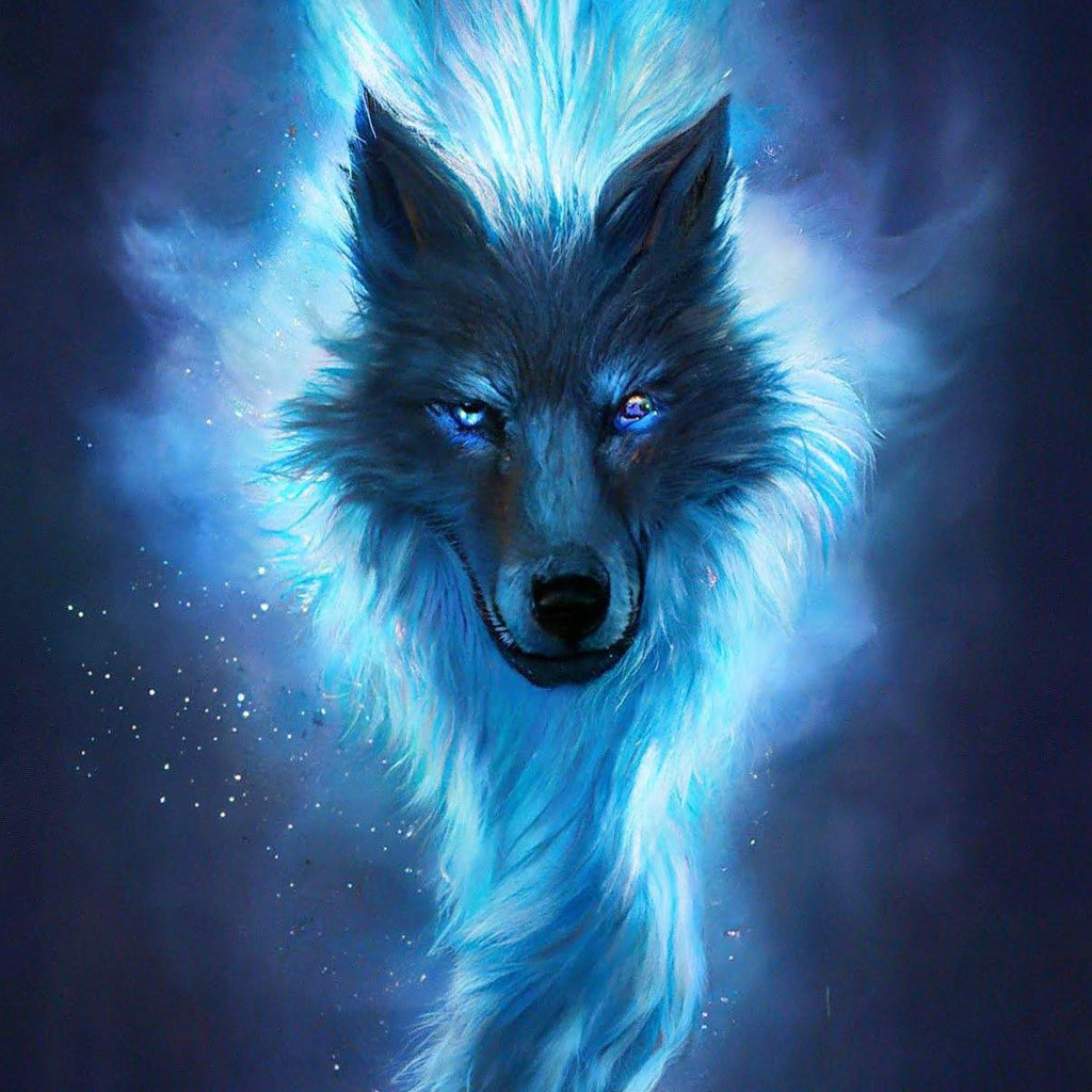 Lobo Azul Peludo