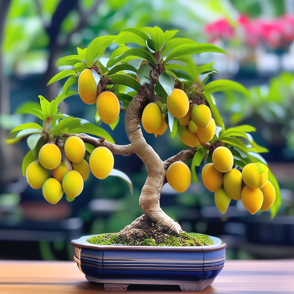 árbol Frutal Bonsái De Mango