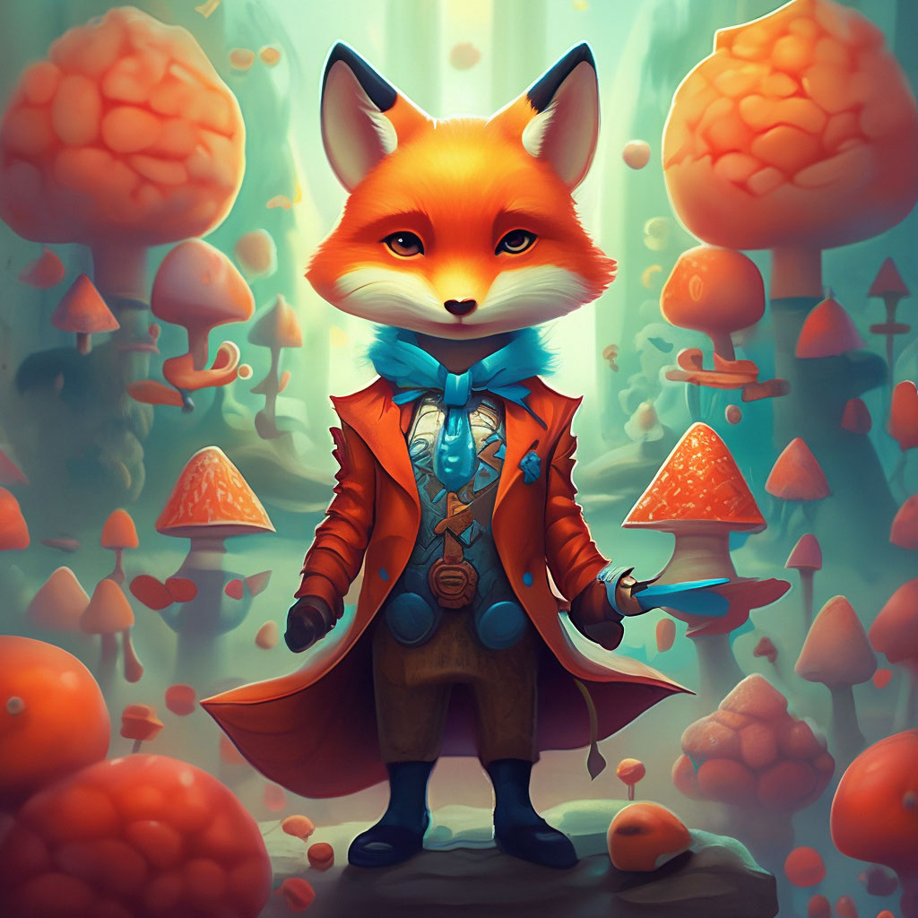 «Foxtomas» — картинка создана в Шедевруме