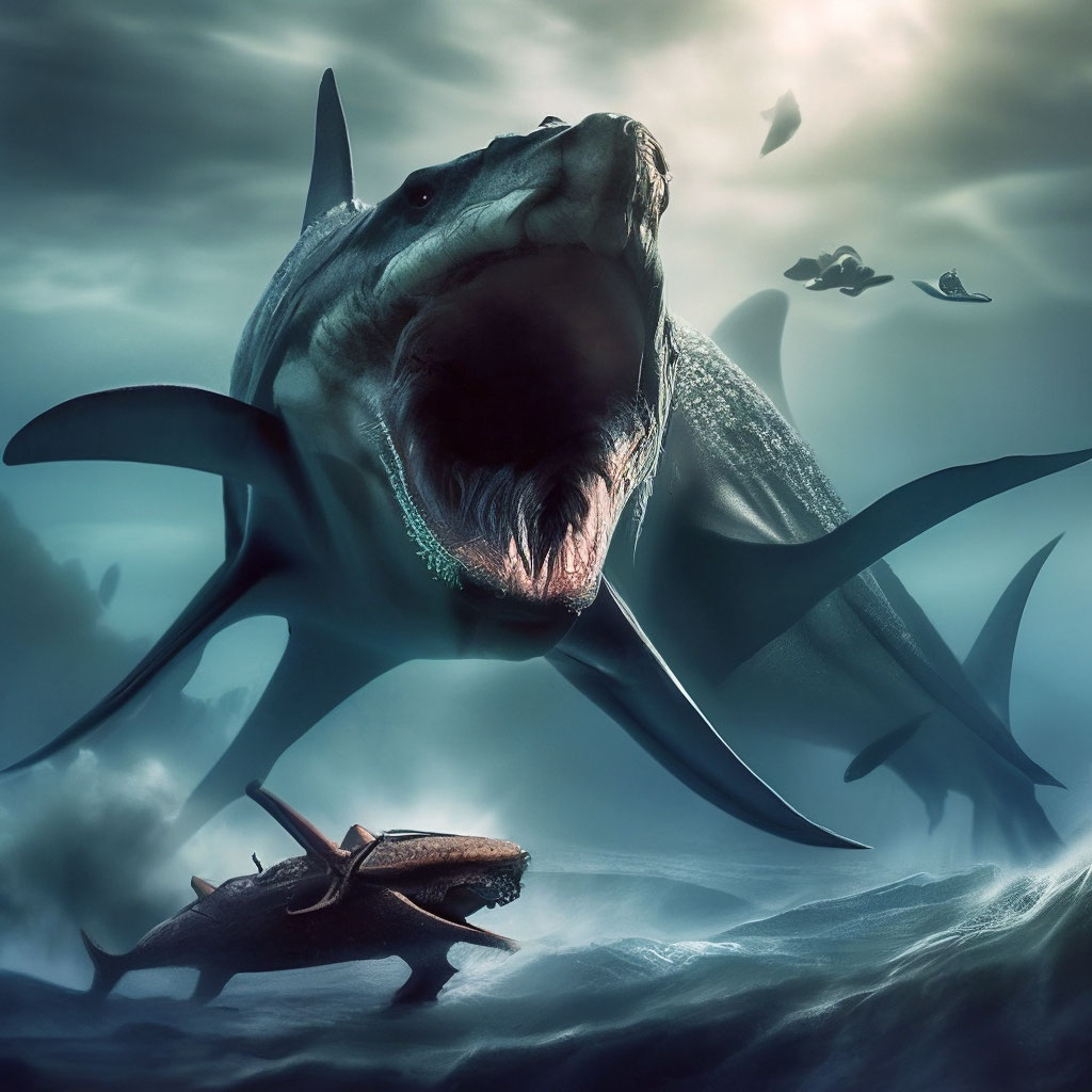 Gigantisk Mosasaur Vs Megalodon Did This Early In The Morning #fy #4u